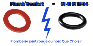 Plomberie joint rouge ou noir : Que choisir pour les travaux de ...